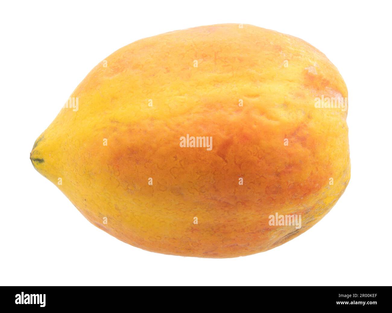 Whole ripe papaya isolated on white background Stock Photo - Alamy