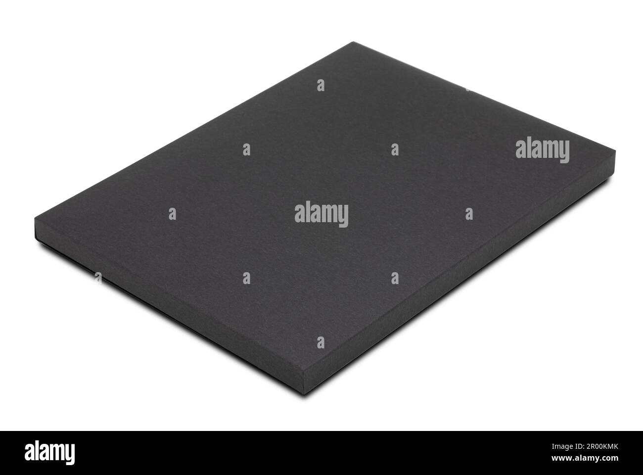 Black paper box isolated on white background Stock Photo - Alamy