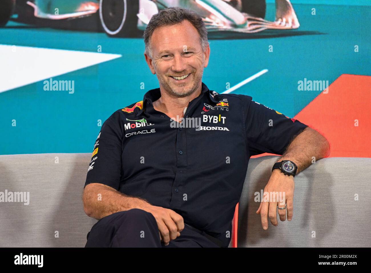 Christian horner laughs hi-res stock photography and images - Alamy