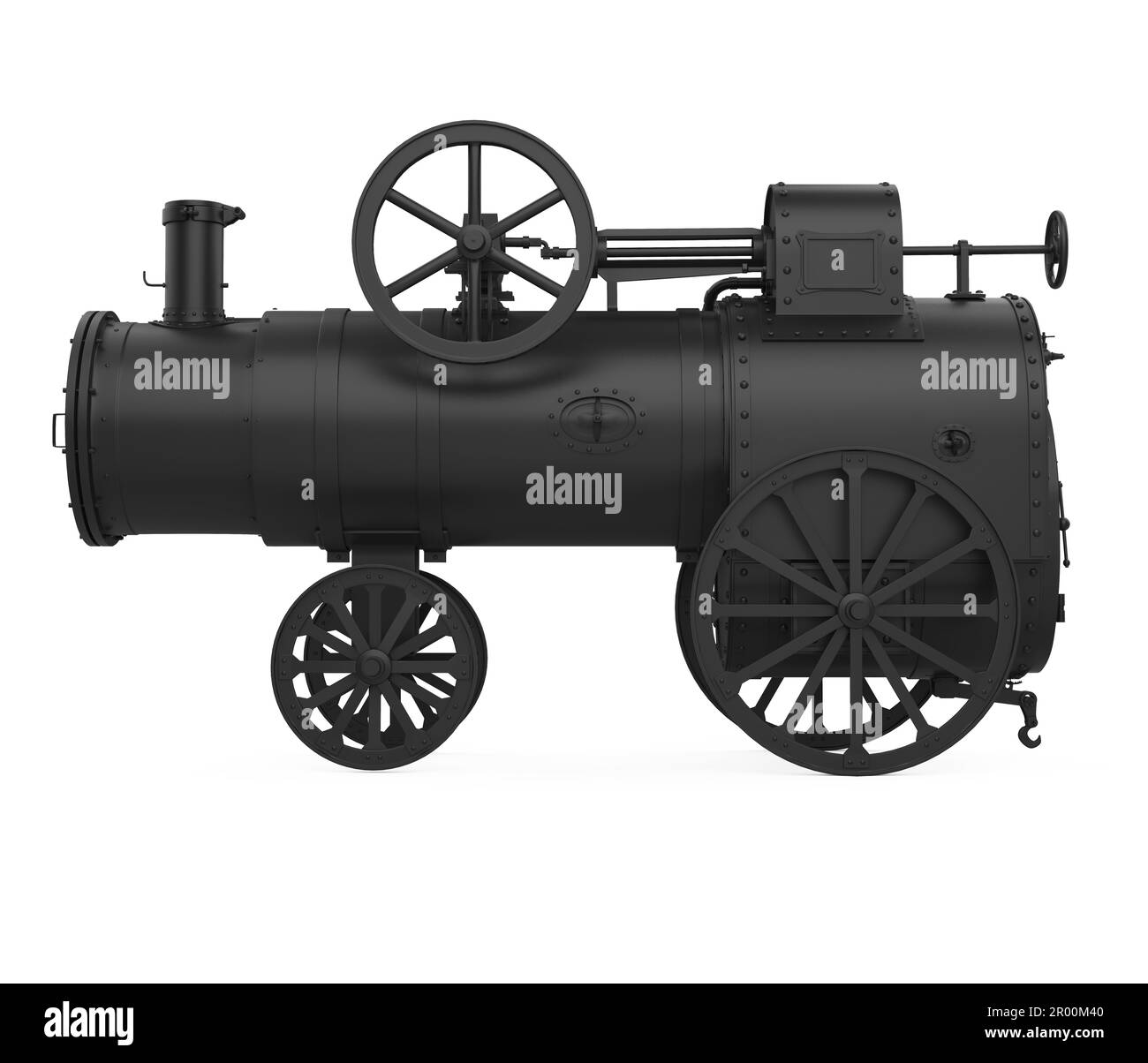 Old wheel isolated Black and White Stock Photos & Images - Alamy