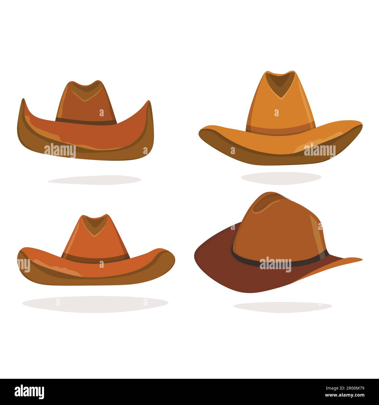 Cowboy hat isolated element. Vector drawing illustration for icon, game ...