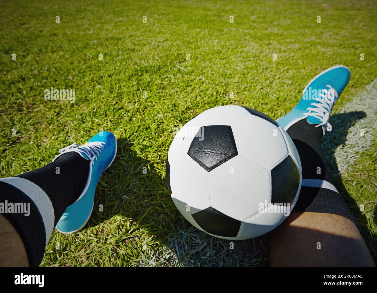 Football field sitting pov hi-res stock photography and images - Alamy