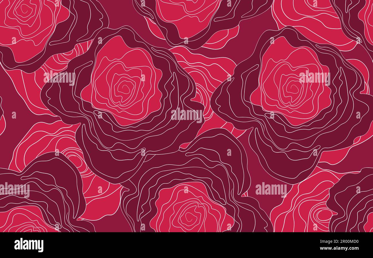 Spring colorful vector illustration with roses. Cartoon style. Fashion ...