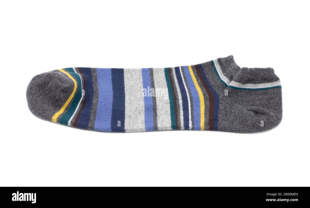 Colorful sock isolated on white background Stock Photo - Alamy