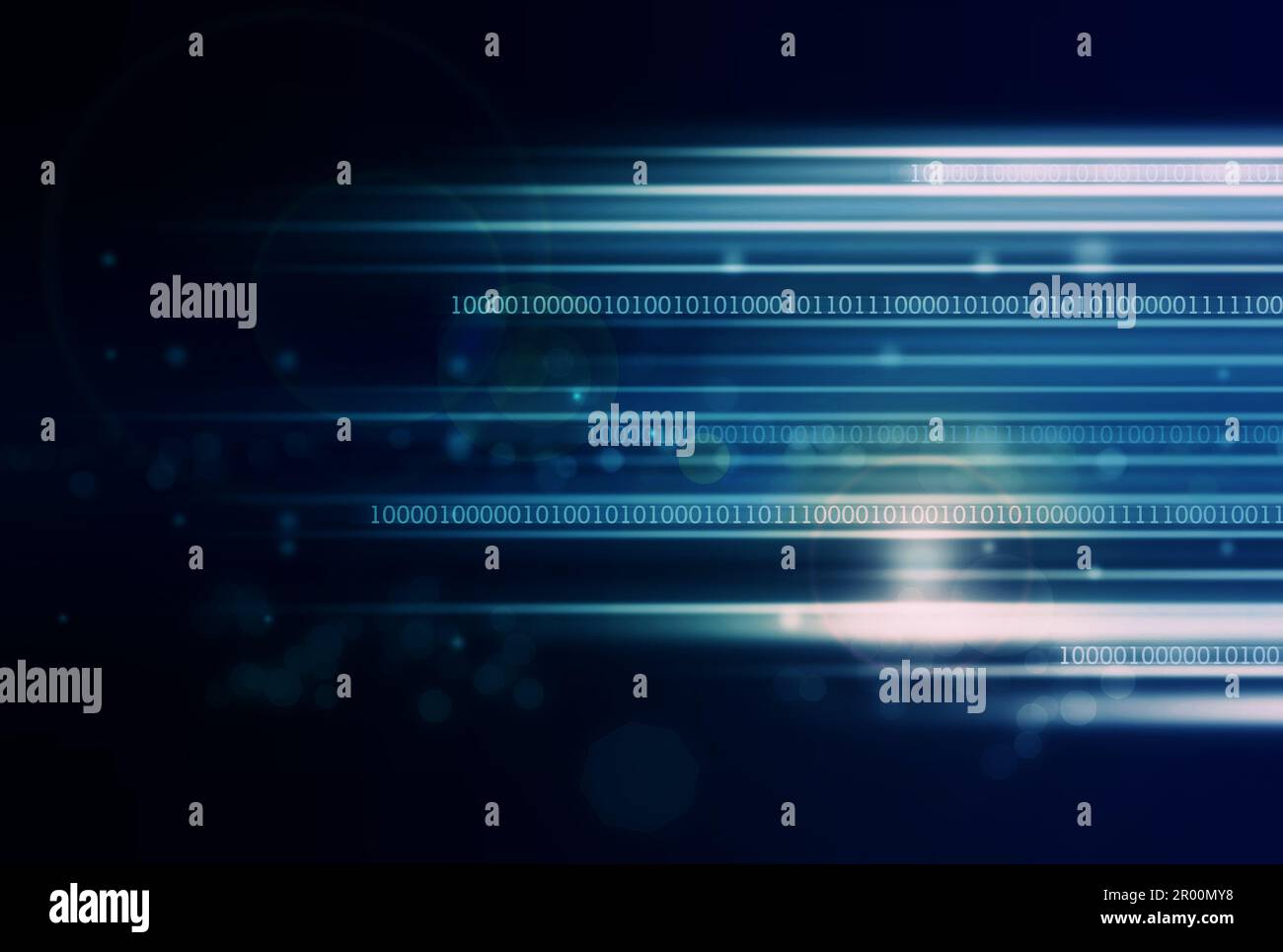 Abstract, technology and digital background or metaverse with numbers ...