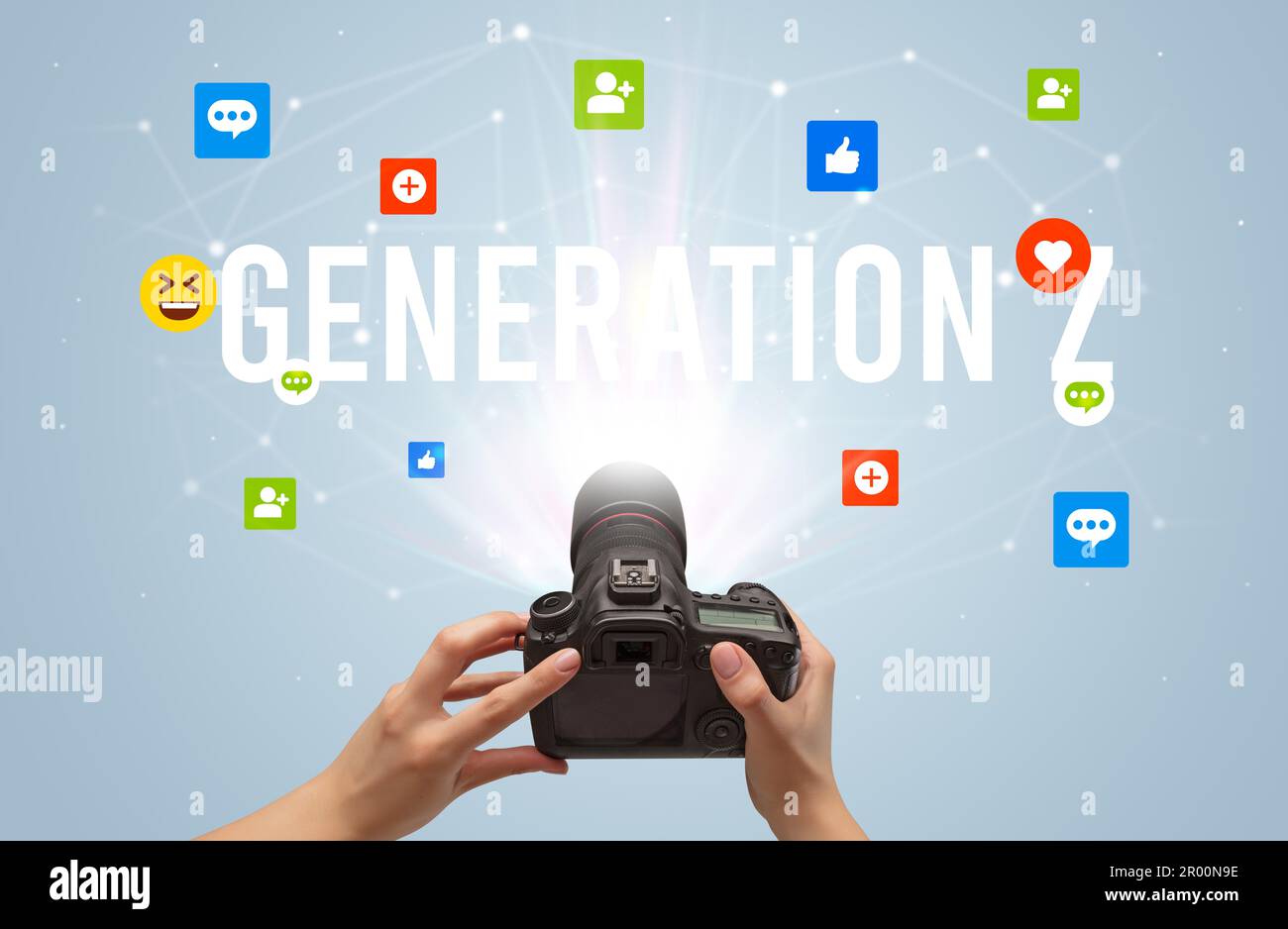 Using camera to capture social media content Stock Photo - Alamy