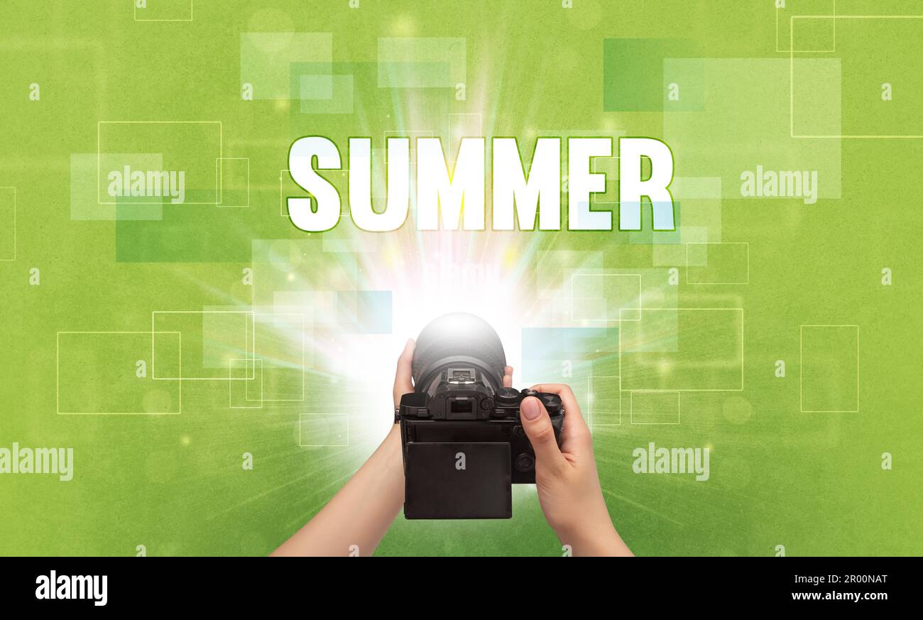 hand holding digital camera, traveling concept Stock Photo - Alamy