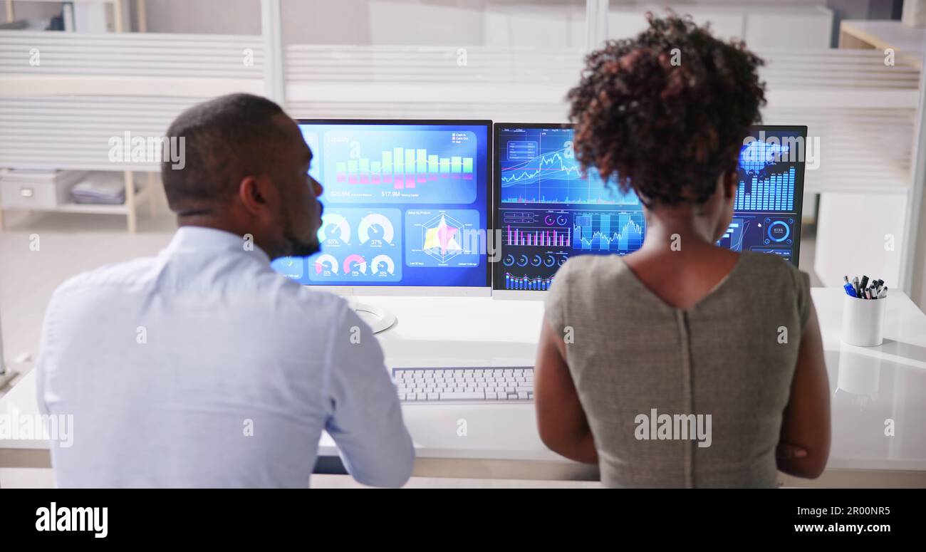 Performance Analytics Dashboard Tech On PC Screen. Computer Dashboard ...