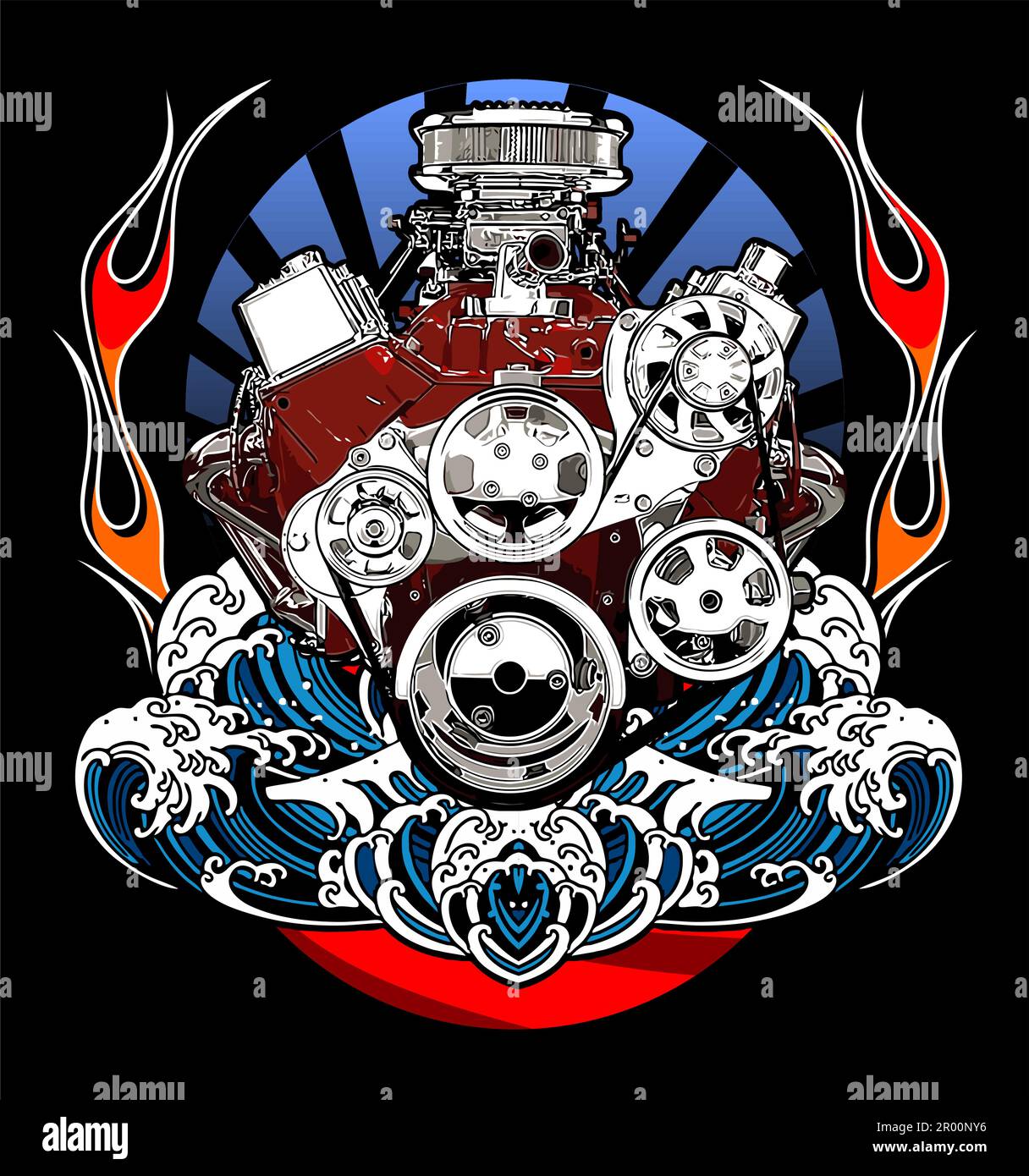 car engine vector template Stock Vector Image & Art - Alamy