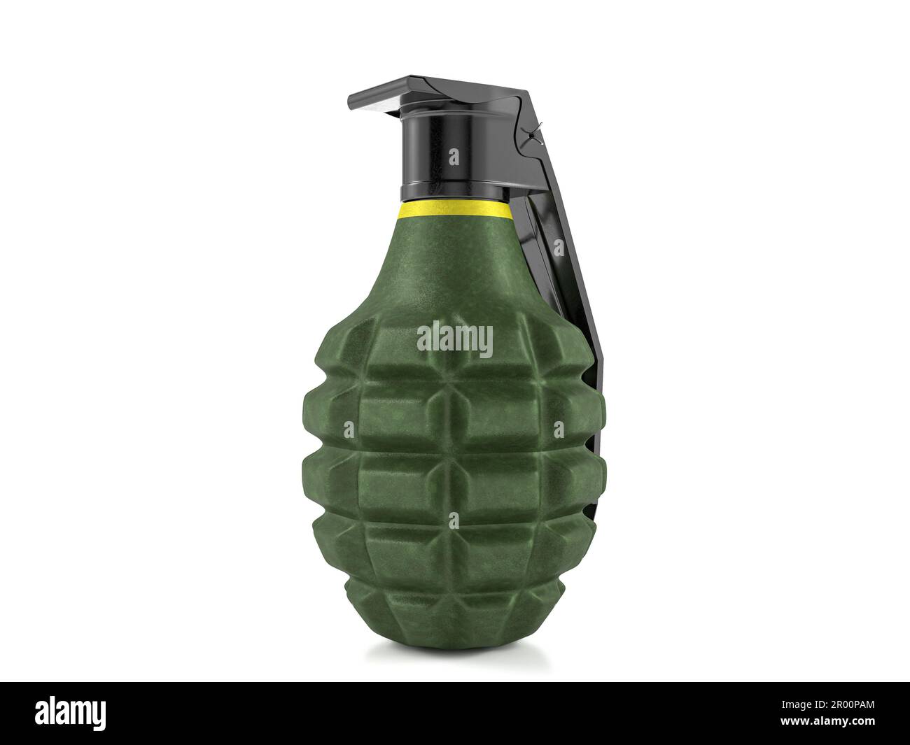 Grenade on a white background. 3d illustration Stock Photo - Alamy
