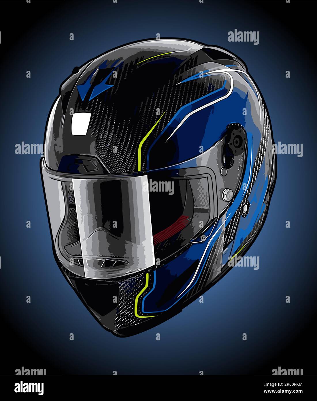 Motor helmet side view Stock Vector Images - Alamy