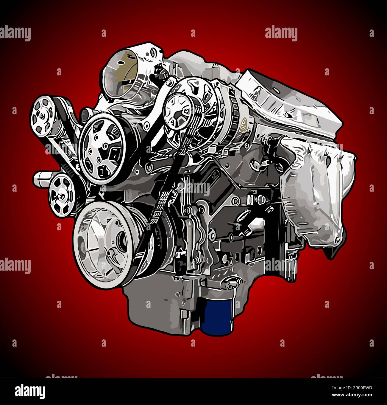 car engine vector template Stock Vector Image & Art - Alamy