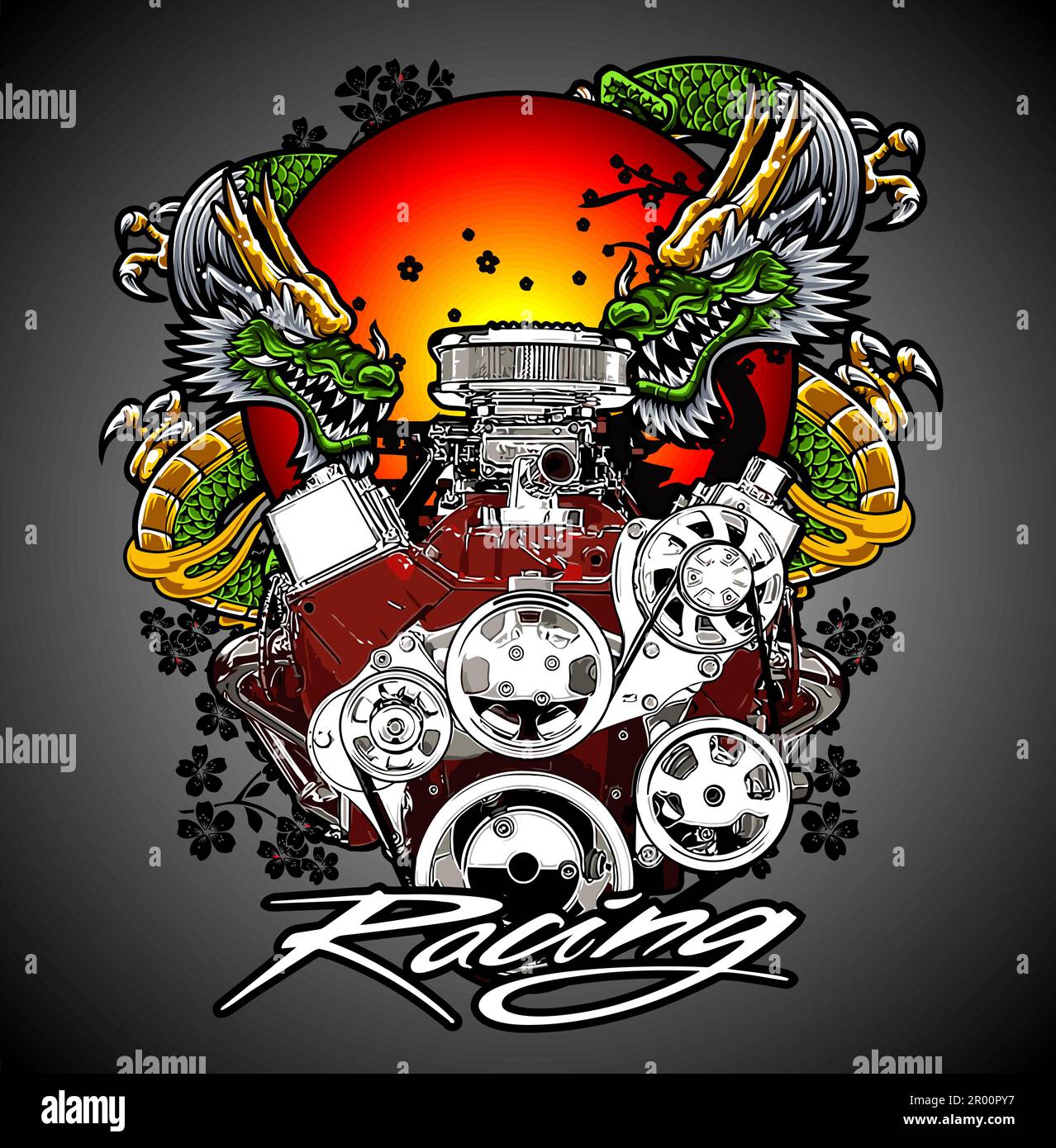 car engine vector template Stock Vector Image & Art - Alamy