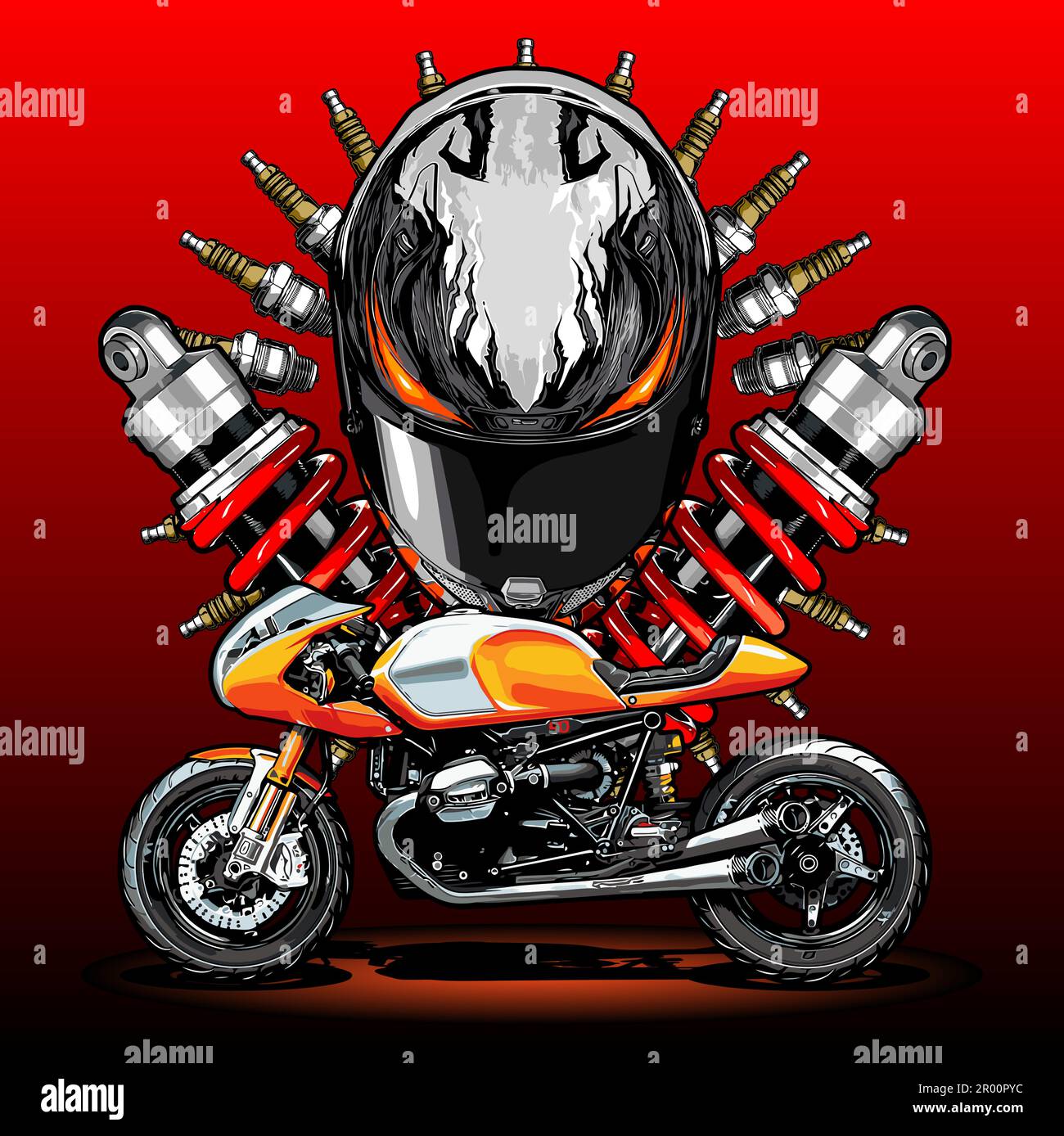 motorcycles vector template Stock Vector Image & Art - Alamy