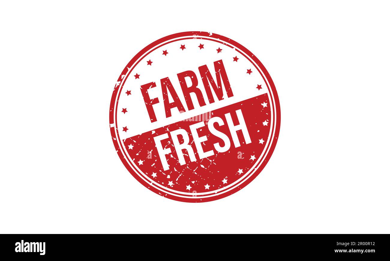 Farm Fresh Stamp Seal Vector Illustration Stock Vector Image & Art - Alamy