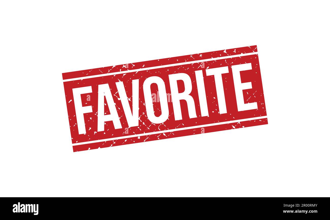 Favorite Stamp Seal Vector Illustration Stock Vector Image & Art - Alamy