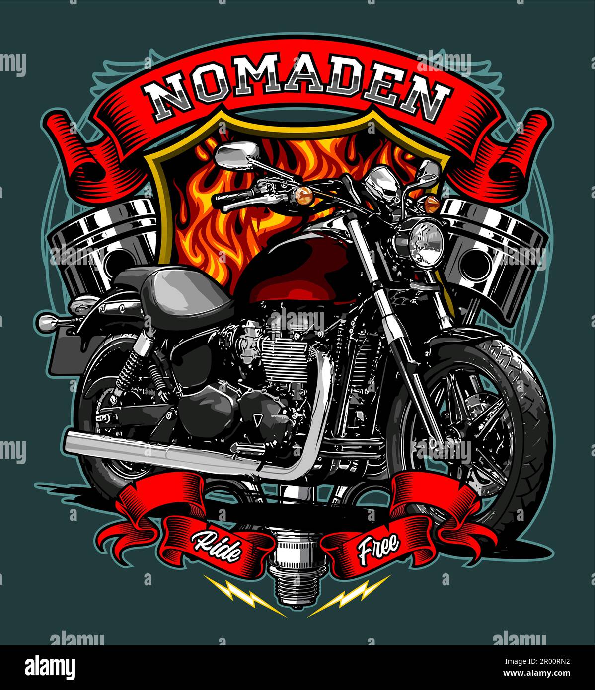 motorcycles vector template Stock Vector Image & Art - Alamy