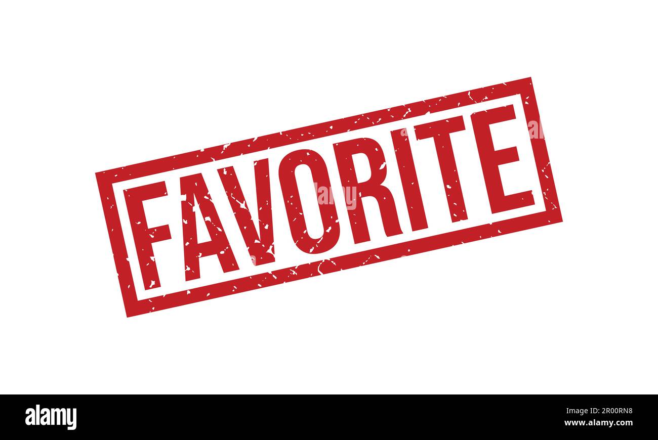Favorite Stamp Seal Vector Illustration Stock Vector Image & Art - Alamy
