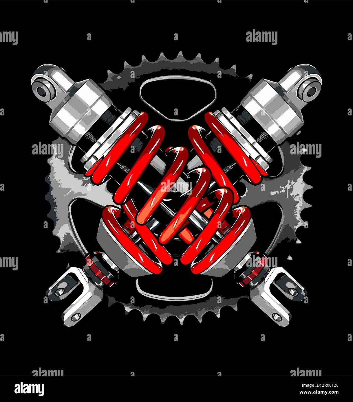 shockbreaker vector template Stock Vector Image & Art - Alamy