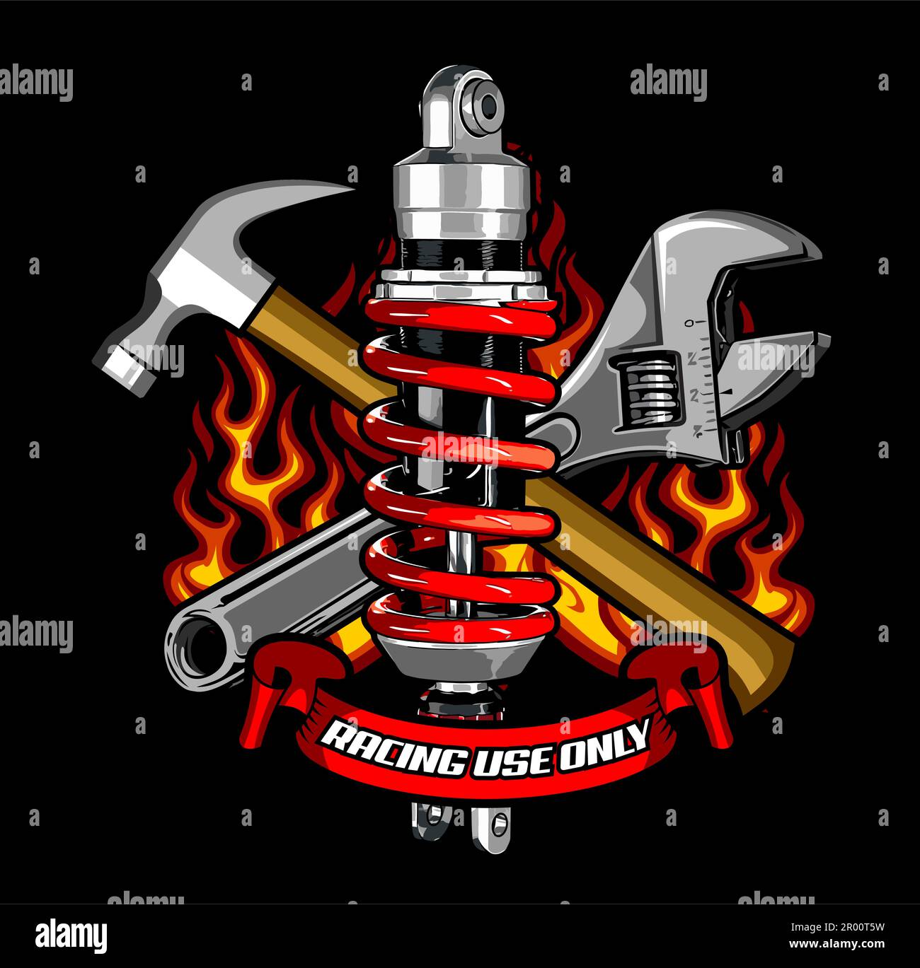 shockbreaker vector template Stock Vector Image & Art - Alamy