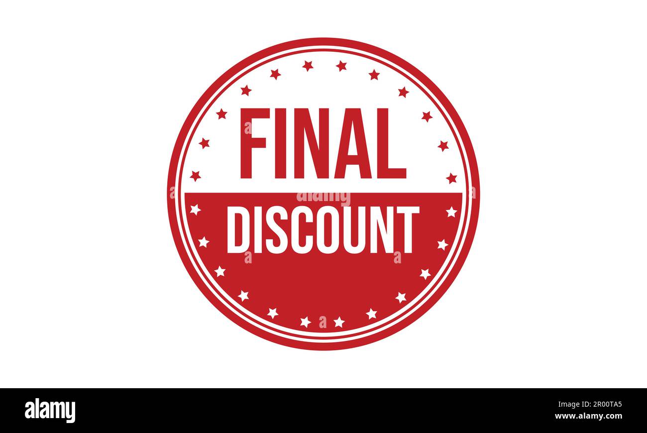 Final Discount Rubber Stamp Seal Vector Stock Vector Image & Art - Alamy