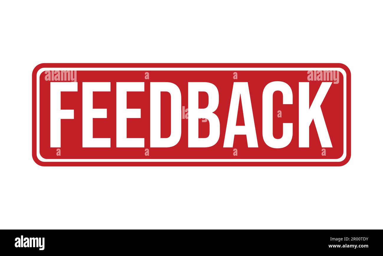Grunge red feedback word Stock Vector Images - Alamy