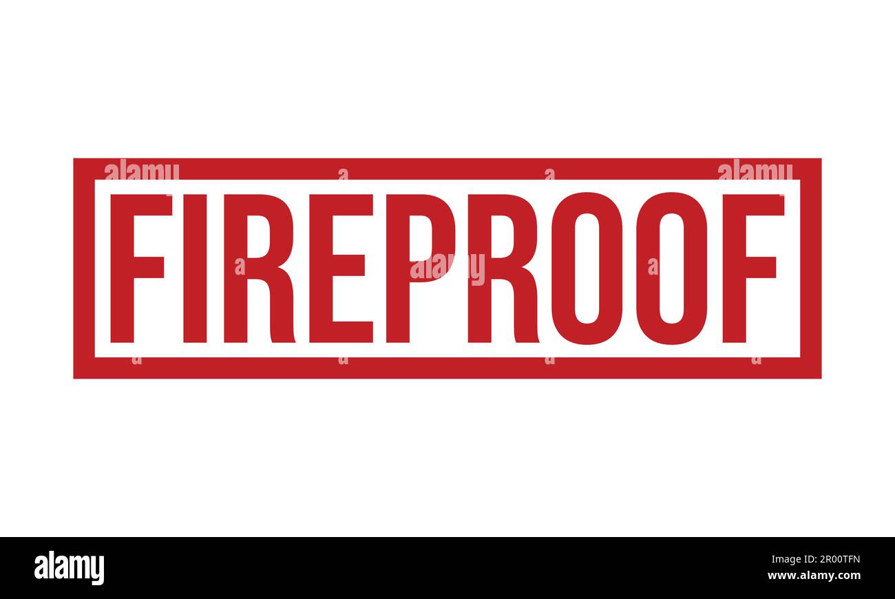 Fireproof Rubber Stamp Seal Vector Stock Vector Image And Art Alamy