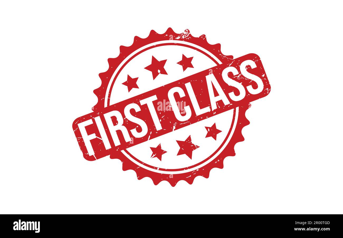 First Class Rubber Stamp Seal Vector Stock Vector Image & Art - Alamy
