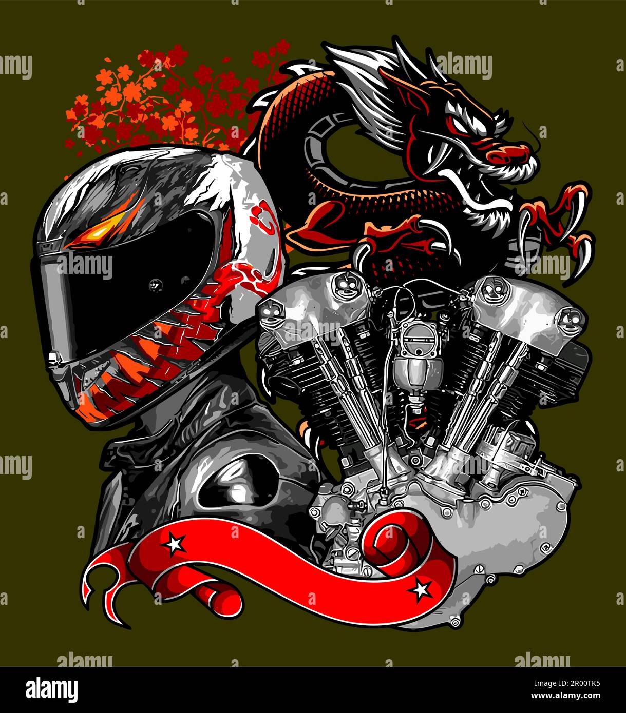 Motorbike cylinder Stock Vector Images - Alamy