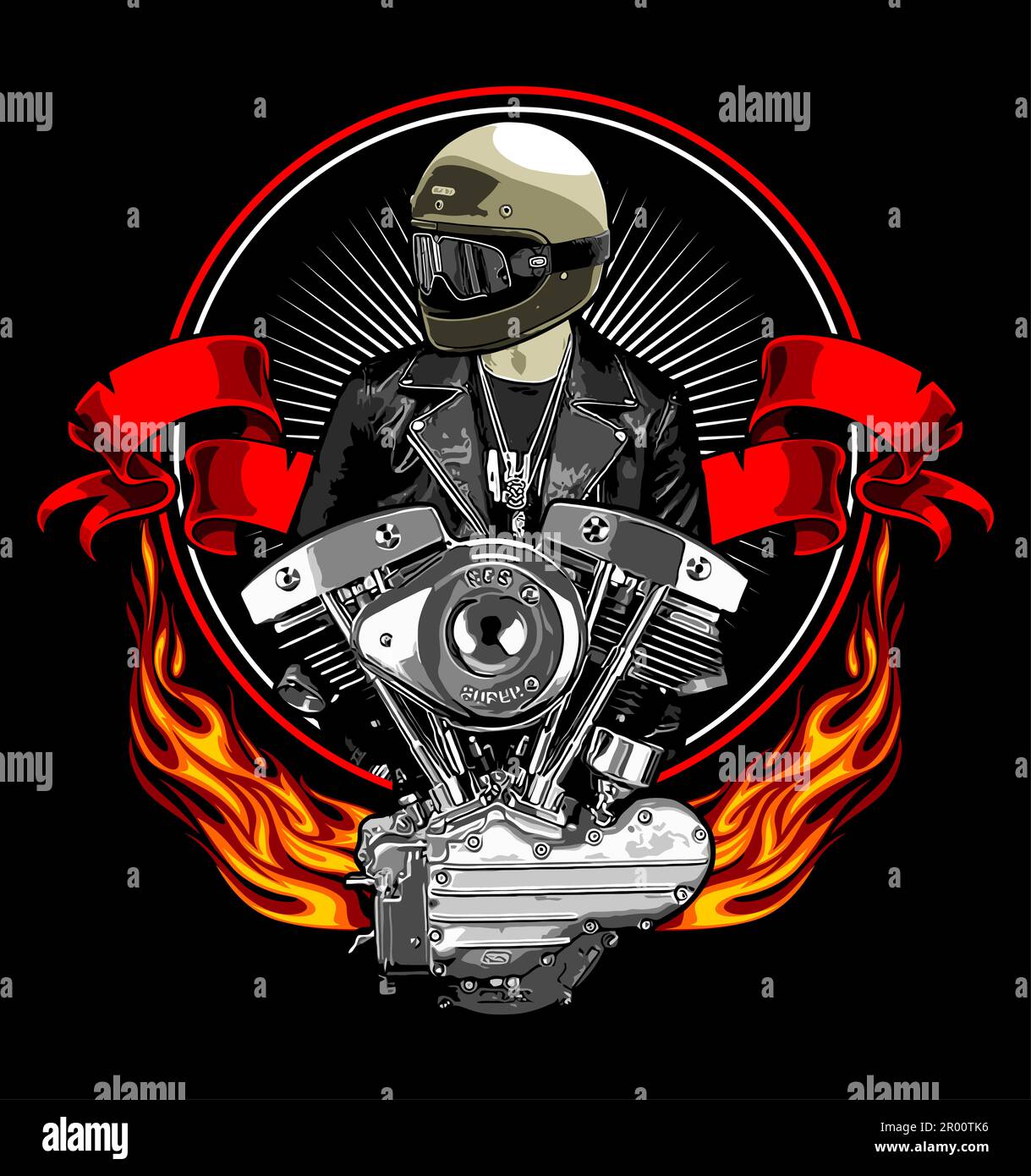 biker vector template Stock Vector Image & Art - Alamy