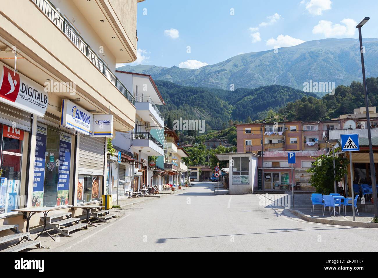 Permet, the southern Albanian town known for its big rock and thermal ...