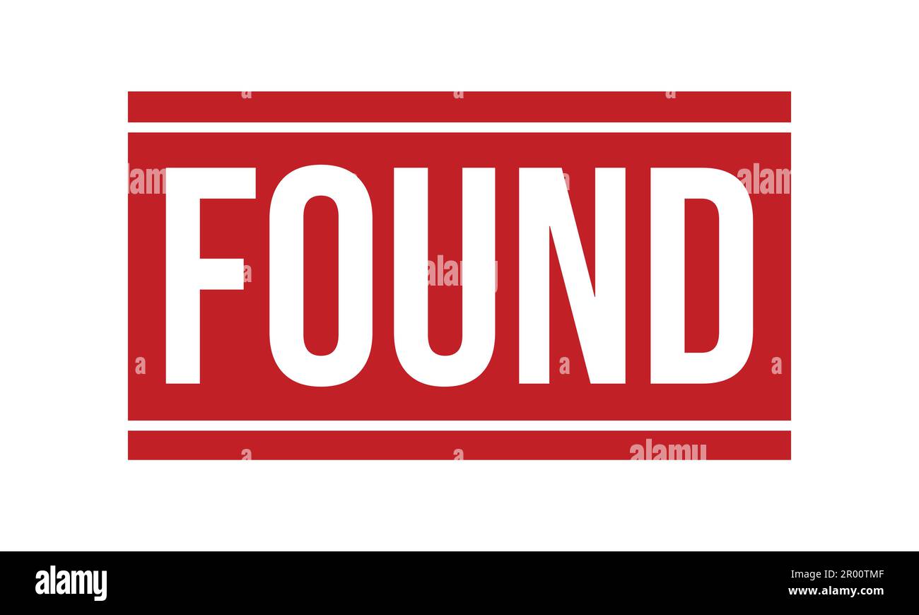 Found Stamp Seal Vector Illustration Stock Vector Image & Art - Alamy