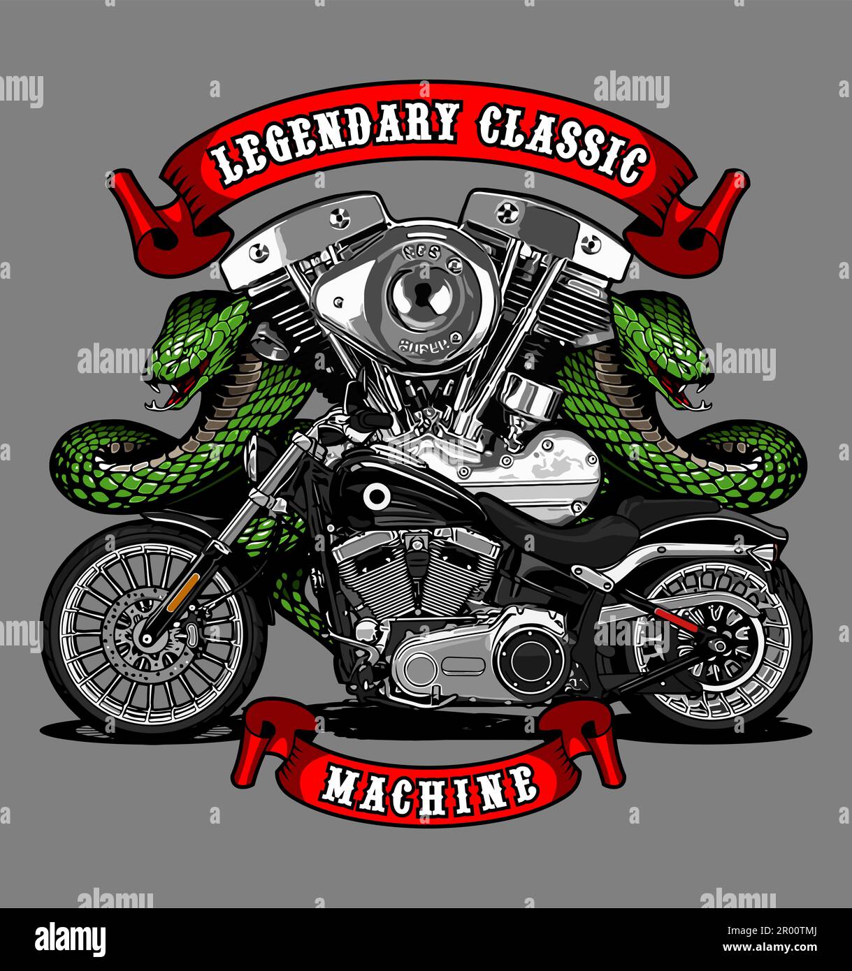 v-twin vector template Stock Vector Image & Art - Alamy