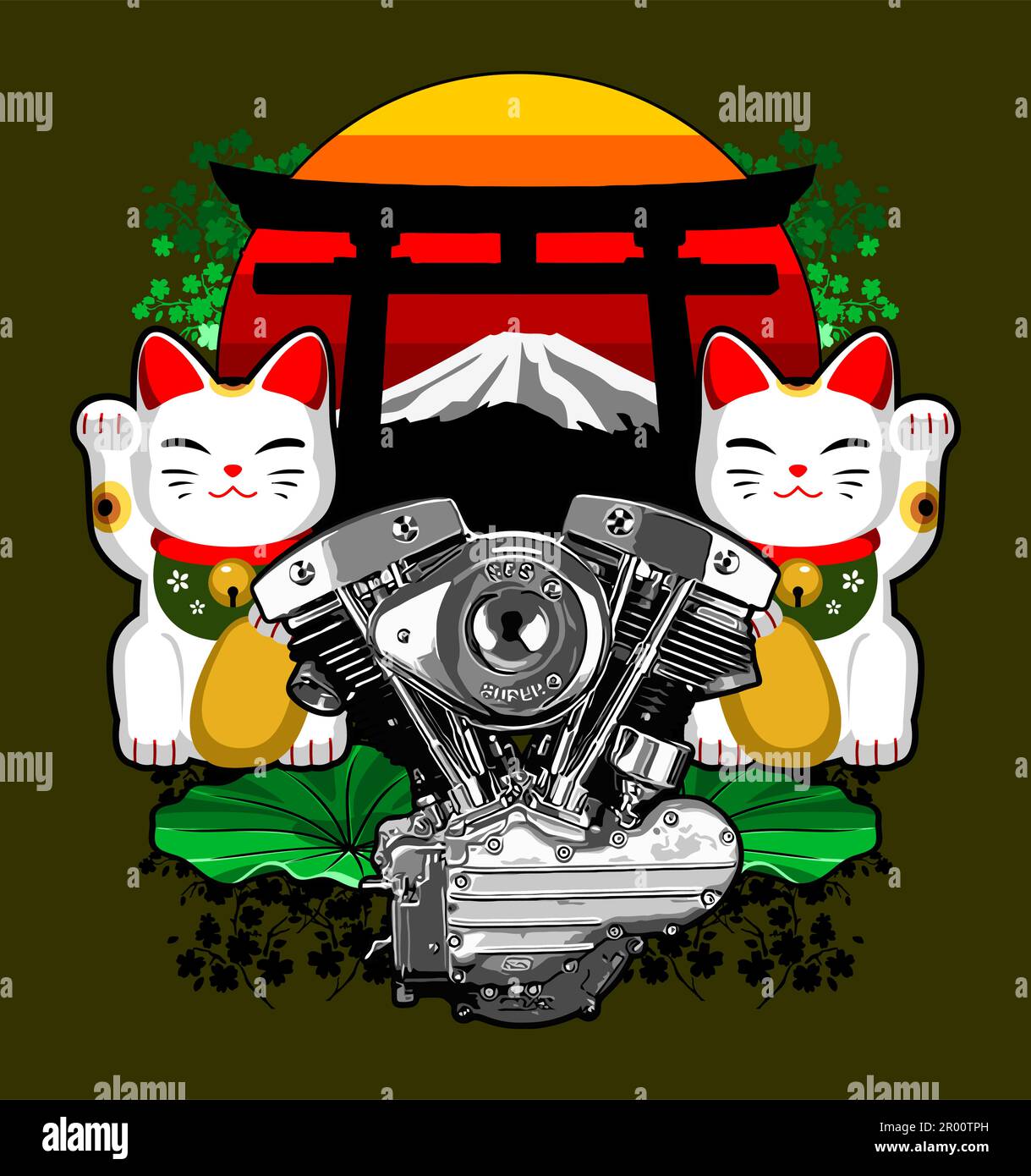 v-twin vector template Stock Vector Image & Art - Alamy