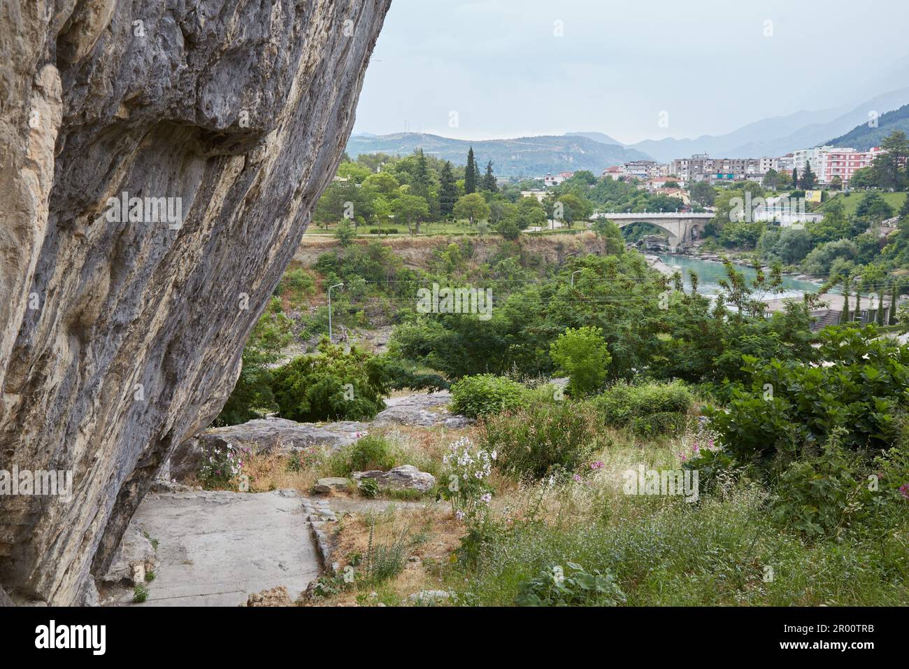 The unique Big Rock of Permet, a town also known for its thermal ...