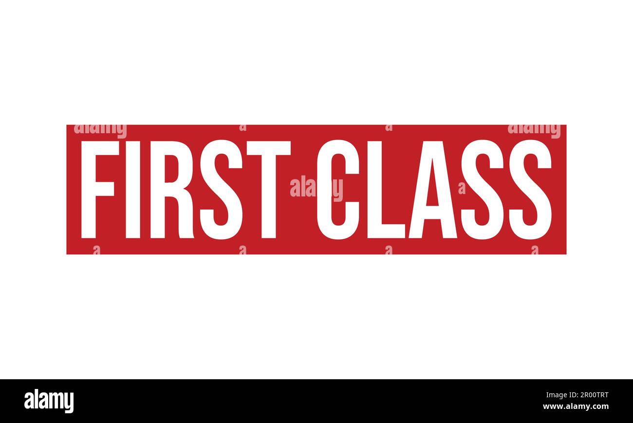 First Class Rubber Stamp Seal Vector Stock Vector Image & Art - Alamy