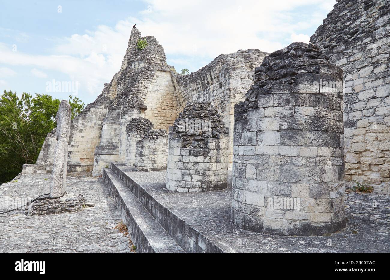 The Overlooked Mayan Ruins of Becan in Southern Campeche, Mexico Stock ...