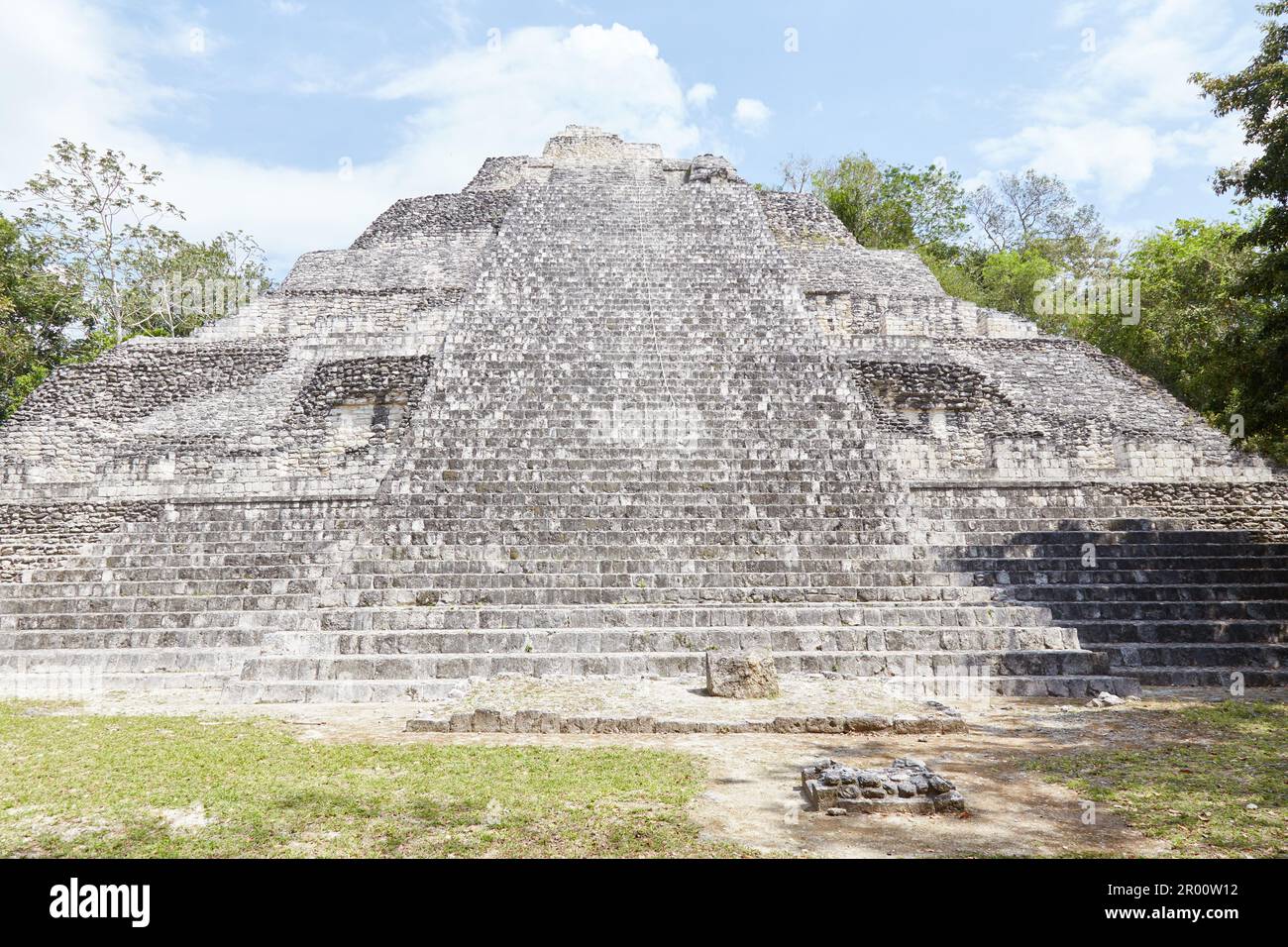The Overlooked Mayan Ruins of Becan in Southern Campeche, Mexico Stock ...
