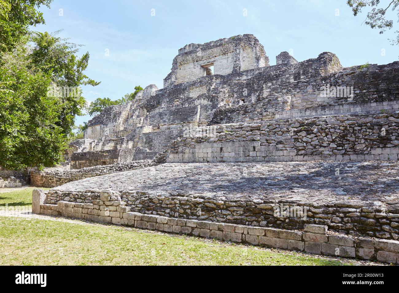 The Overlooked Mayan Ruins of Becan in Southern Campeche, Mexico Stock ...
