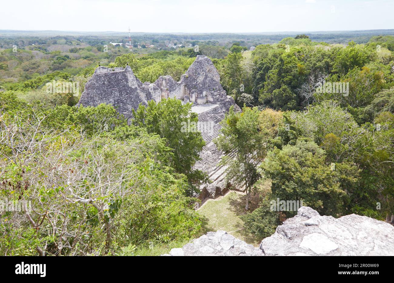 The Overlooked Mayan Ruins of Becan in Southern Campeche, Mexico Stock ...