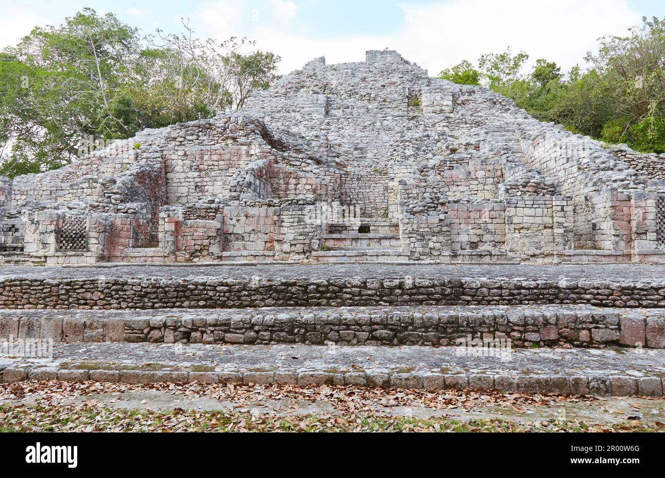 The Overlooked Mayan Ruins of Becan in Southern Campeche, Mexico Stock ...