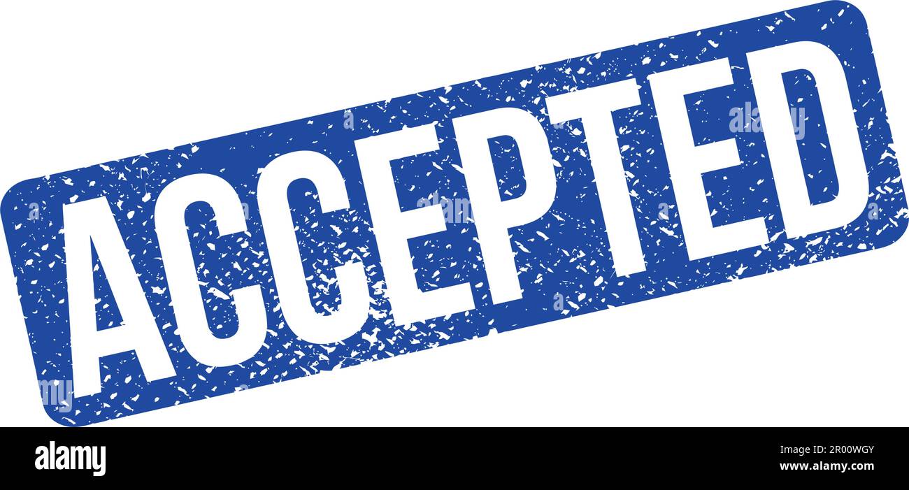 Accepted Grunge Rubber Stamp, Vector Illustration Stock Vector Image ...