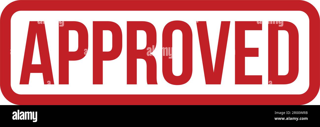 Approved Rubber Stamp. Approved Stamp Seal – Vector Stock Vector Image ...