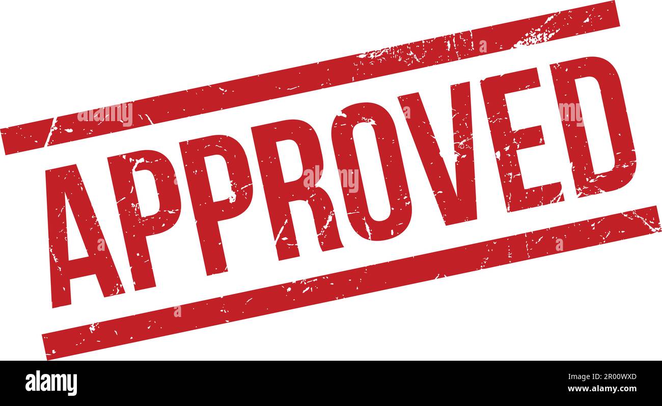 Grunge approved rubber stamp hi-res stock photography and images - Alamy