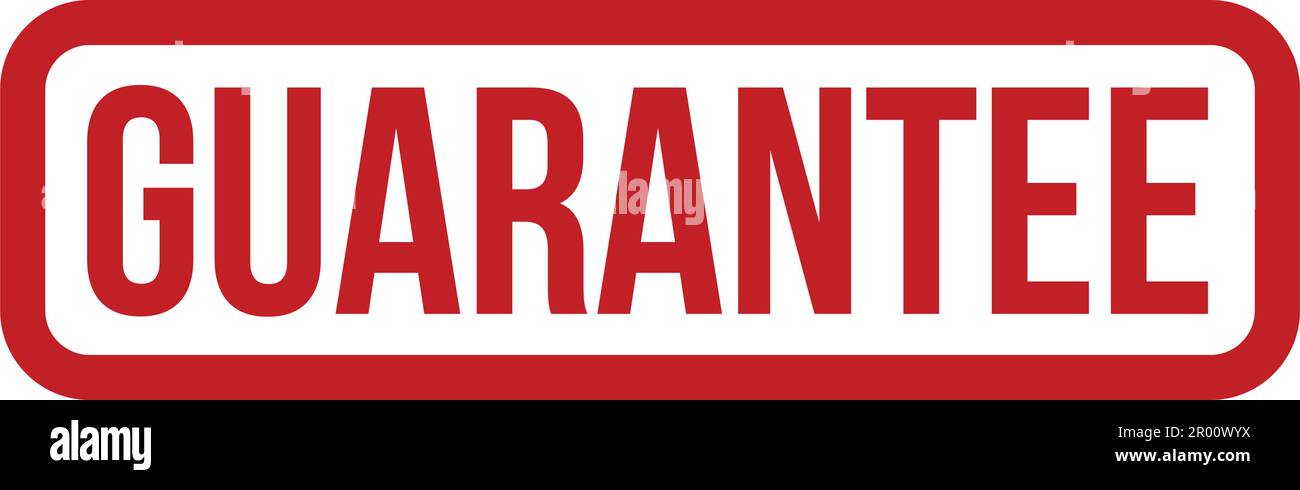 Guarantee Rubber Stamp. Red Guarantee Rubber Grunge Stamp Seal Vector ...