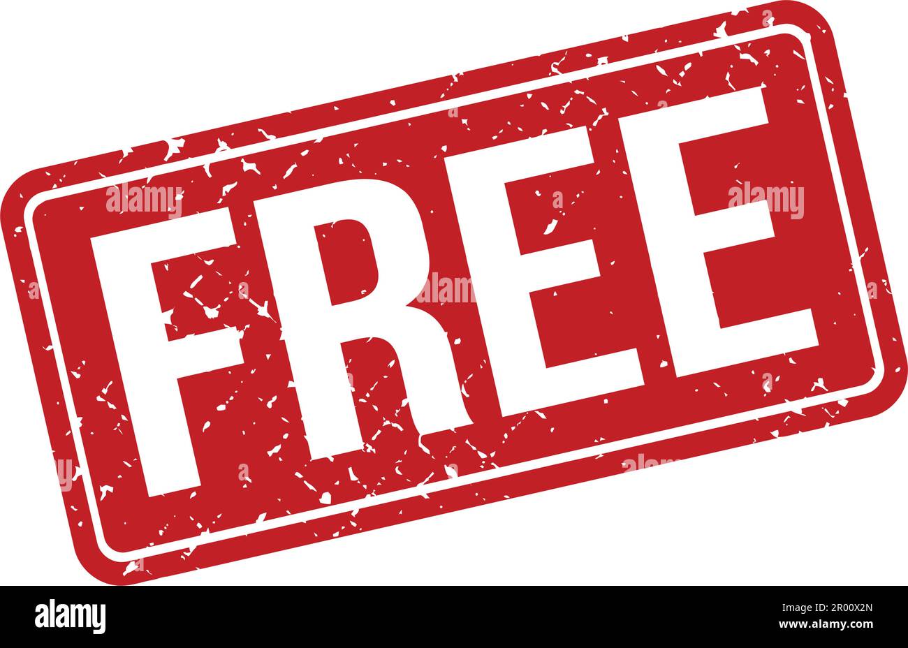 Free Rubber Stamp. Red Free Rubber Grunge Stamp Seal Vector ...