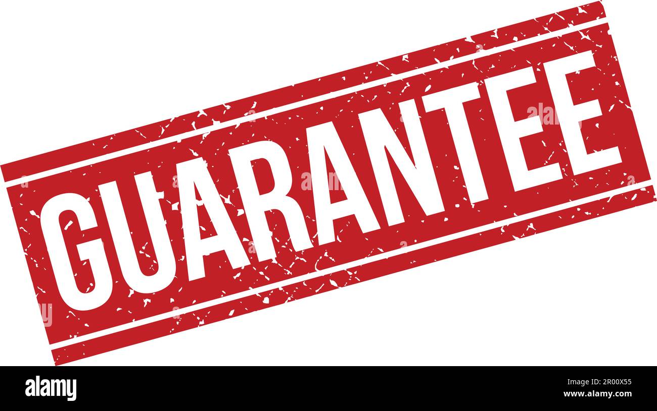 Guarantee Rubber Stamp. Red Guarantee Rubber Grunge Stamp Seal Vector ...