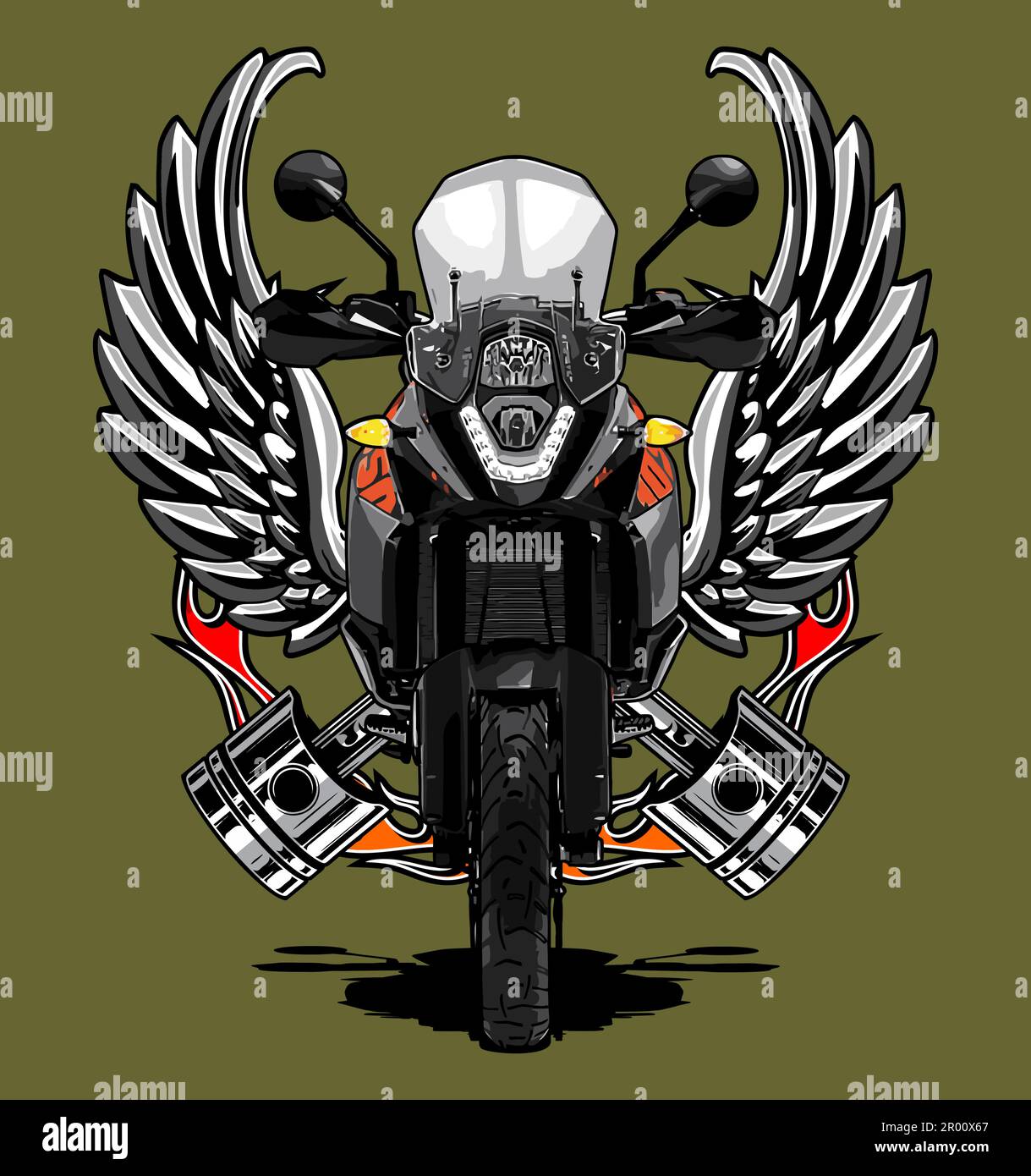 motorcycles vector template Stock Vector Image & Art - Alamy