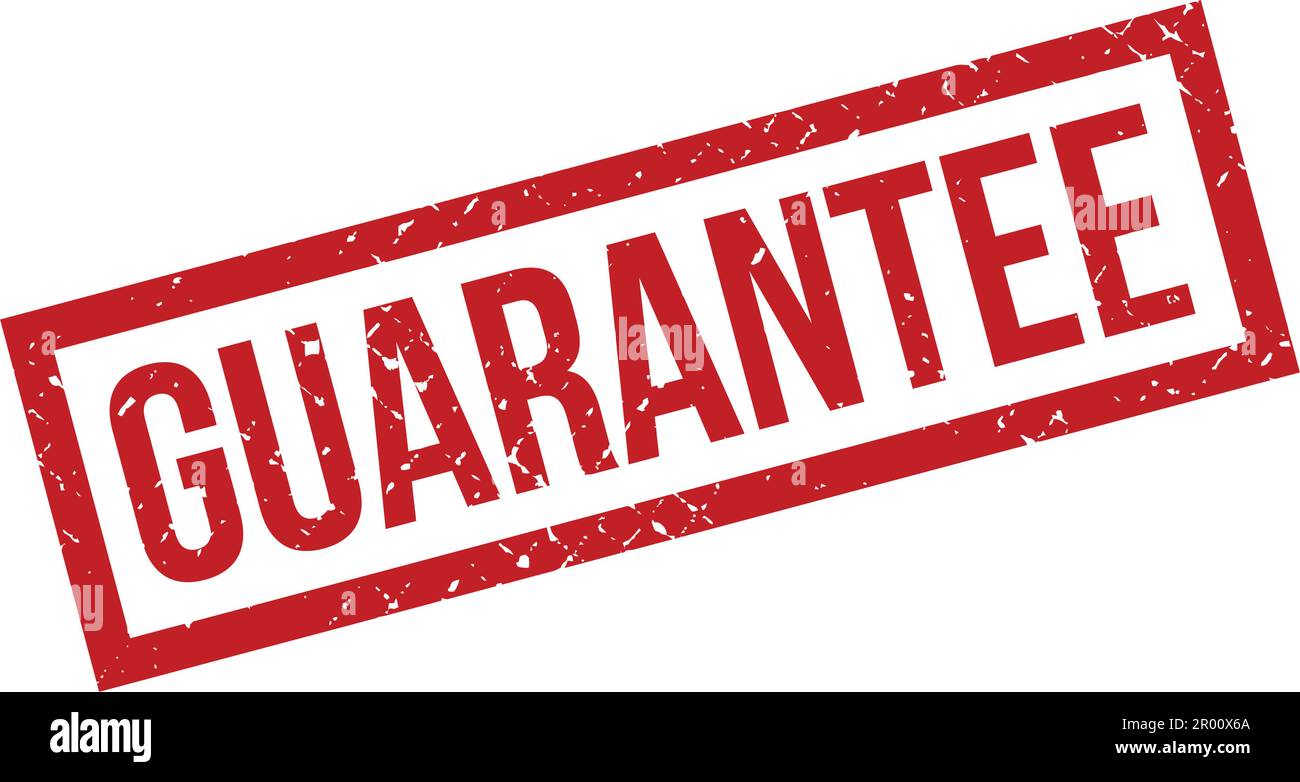 Guarantee Rubber Stamp. Red Guarantee Rubber Grunge Stamp Seal Vector ...