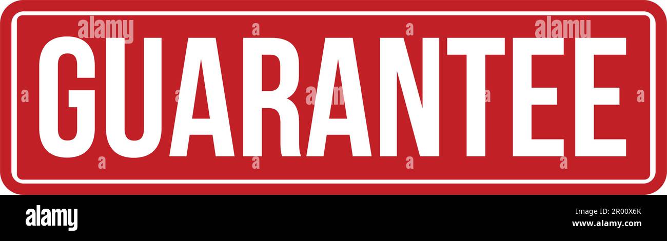 Guarantee Rubber Stamp. Red Guarantee Rubber Grunge Stamp Seal Vector ...